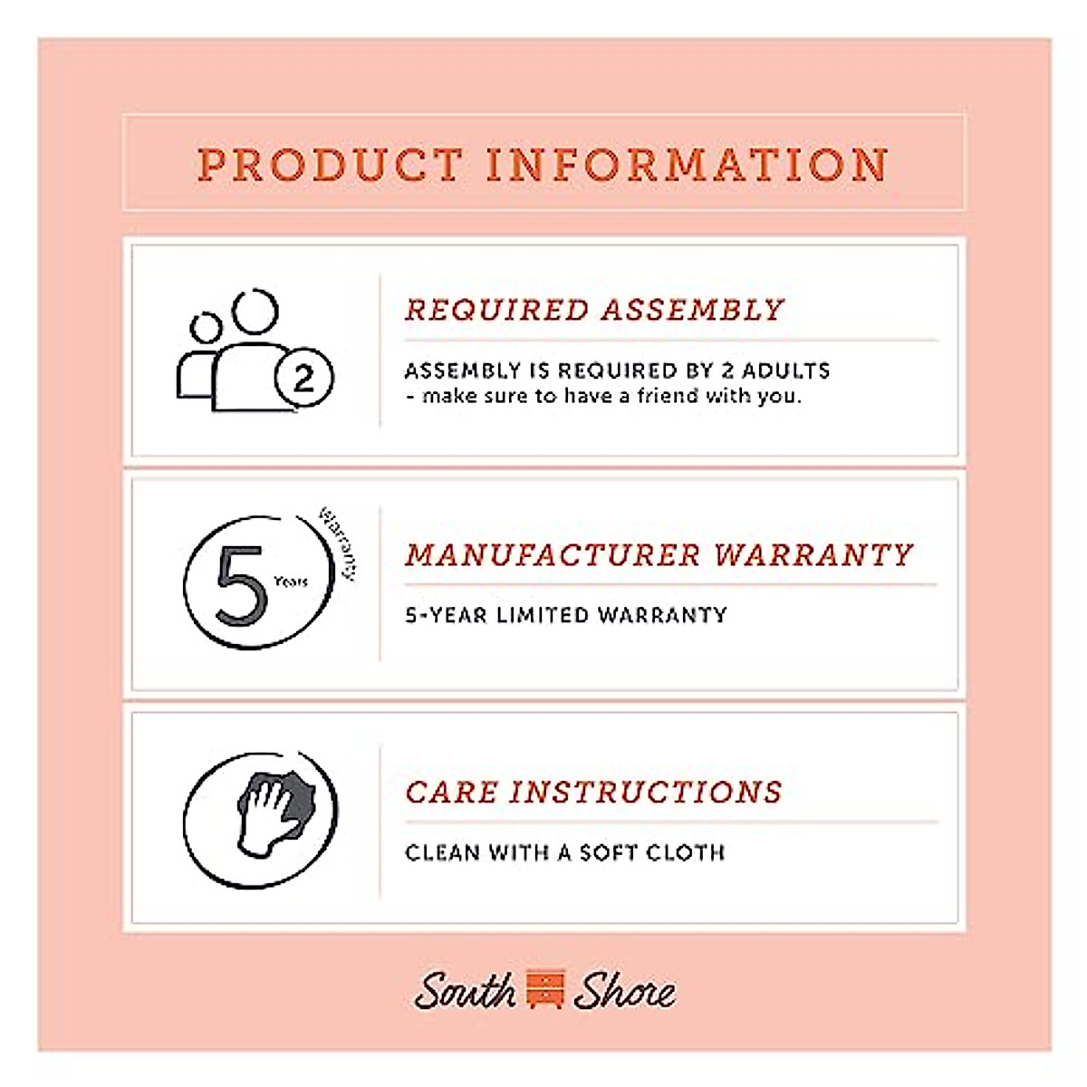 South Shore Cotton Candy 3-Drawer Dresser with Baskets, Pure White