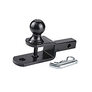 TOPTOW ATV/UTV Trailer Hitch Towing Ball Mounts , 2-Inch Ball, Clevis Pin , Fits 1 1/4-Inch Receiver