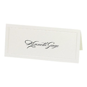 Gartner Studios Ivory Pearl Printable Place Cards, Pearlescent Border, 3.75 by 1.5 Inches, 48 Count