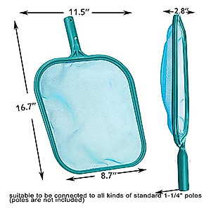 ZITIANY Pool Vacuum Cleaner with Pole Portable Swimming Pool Skimmer Net Brush can be Attached to Garden Hose for Spa Pool Tub Pond Fountain Above Ground & Inground Swimming Pools