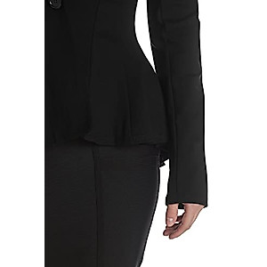 Hybrid & Company Womens Double Notch Lapel Office Blazer JK43864 1073T Black Medium