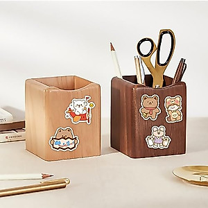 100 Pcs Cute Bear Stickers for Kids, Reusable Vinyl Waterproof Stickers for Laptop, Bumper, Skateboard, Water Bottles, Computer, Phones, Animal Stickers for Kids Teens