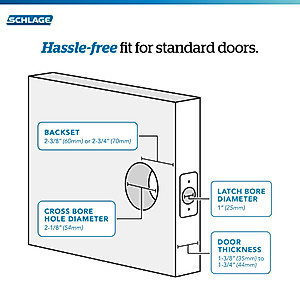 SCHLAGE F10 ACC 625 Accent Z-Wave Connect Camelot Touchscreen Deadbolt, Bright Chrome