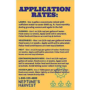 Neptune's Harvest Fish Fertilizer 2-4-1, 36 Ounce