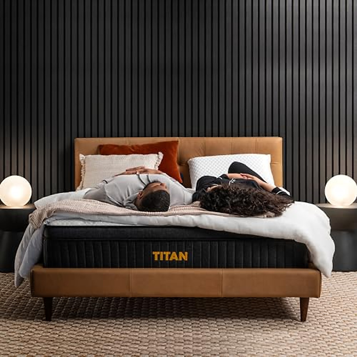 Brooklyn Bedding Titan 13" Hybrid Luxe Mattress for Plus Size Sleepers with Cooling Cover, Twin XL