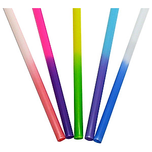 Go-2 Products AST500MIX Color-Changing Heavyweight Straw, 9" Length, Five Assorted Colors (Pack of 500)