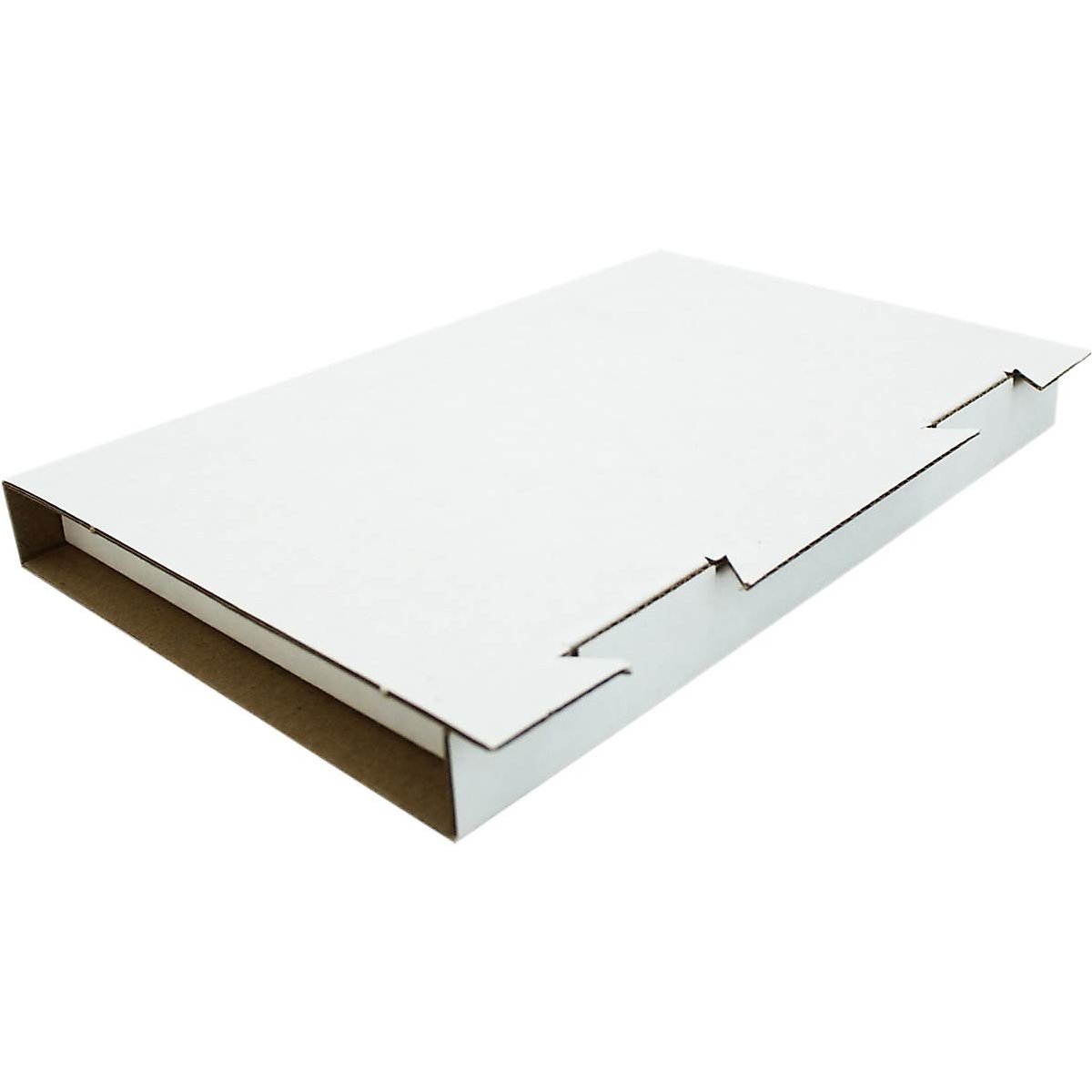 10 White Fold-Up Cardboard Standard Single DVD Case Mailers #DVBC01 - Shipping Boxes / Containers with Lock-In Tab