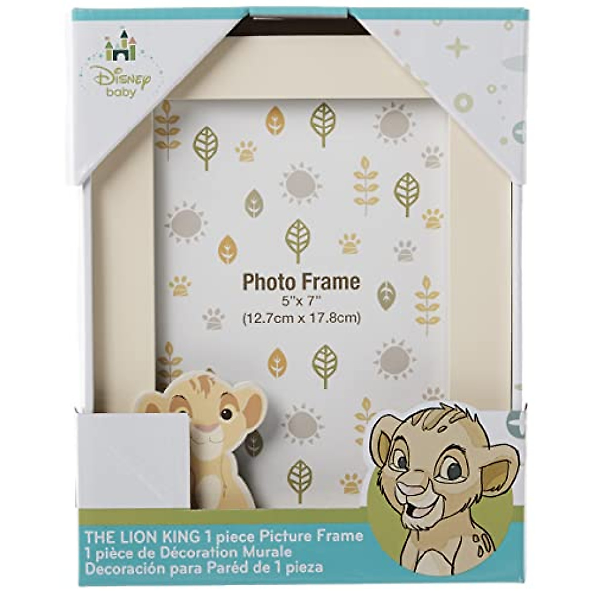 Disney Lion King Picture Frame with Character , 5x7 Inch (Pack of 1)