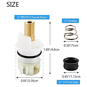 RP25513 Faucet Stem Replacement Kit for Compatible with Delta Faucet, with RP4993 Seats and Springs,2 Pack