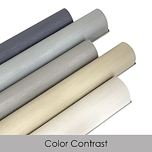 HOMEBOX 100% Blackout Roller Window Shades, Striped Jacquard Window Blinds with Thermal Insulated, UV Protection Waterproof Fabric, Roll up and Down Shades Home and Office(White - 20" W x 72" H)