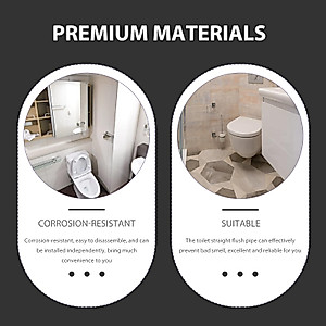 Toilets and Bidets, 2 Pieces Toilet Connection Assembly Parts, Toilet Gasket and Connector Set for Bathroom Toilet