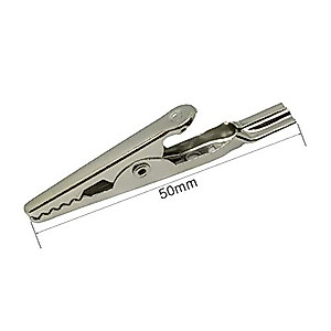 2 Pair Silicone Alligator Clips Set, Professional 1000V 10A Alligator Clip Test Kit, Banana Test Lead Probe Clip, Test Extension Compatible with Fluke Multimeter Tester Probe HI