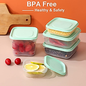 12 Piece Plastic Food Storage Container Sets with Lids Airtight, BPA Free Premium Reusable Plastic, Meal Prep Container Kitchen Sets