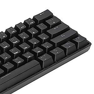 01 Gaming Keyboard, Variety of Backlight Effects and Dynamic RGB Modes with 61‑Key Mechanical Axis Backlit Keyboard for Home for Office
