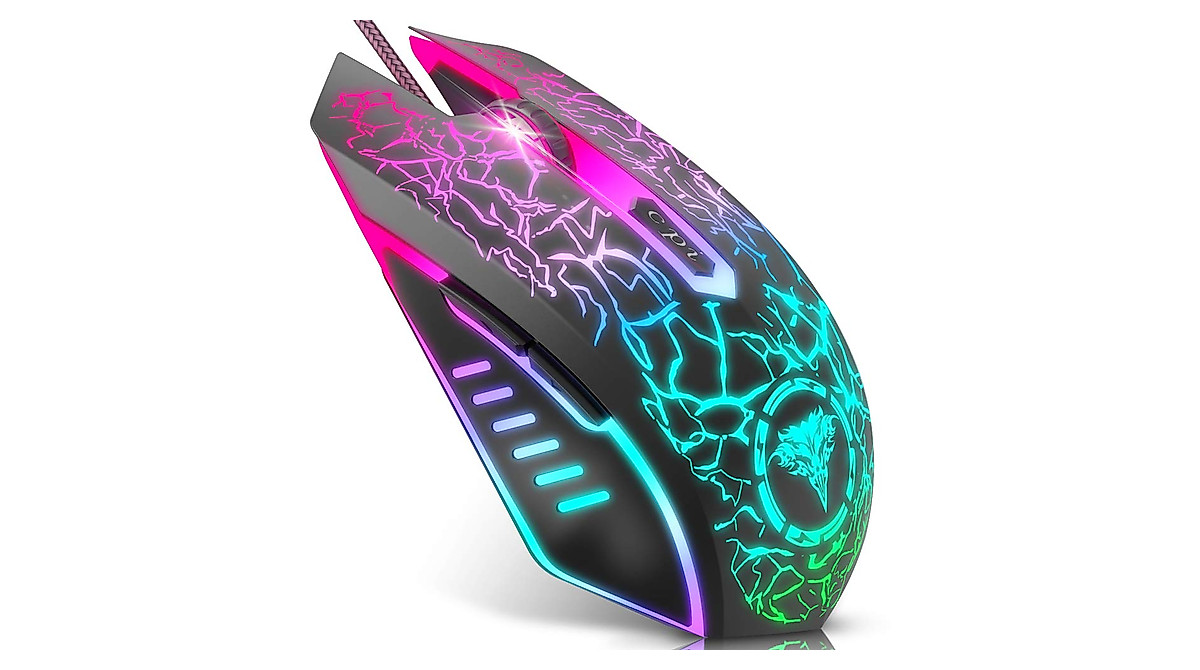 BENGOO RGB Gaming Mouse - Adjustable DPI & Ergonomic Design