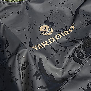 Yardbird Butchering Apron, Durable Waterproof Material, Full Length Sleeves, Elastic Cuffs, Two Adjustable Straps, Easy to Clean, One Size Fits Most, 373120010410,Black