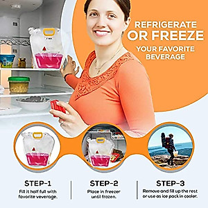 Water Storage Bag Foldable Container Handle Carrier Jugs Storing Wash Station Tank BPA Free Transparent Cube Emergency Survivals Freezer Cateen 1.3/2.6 Gallons