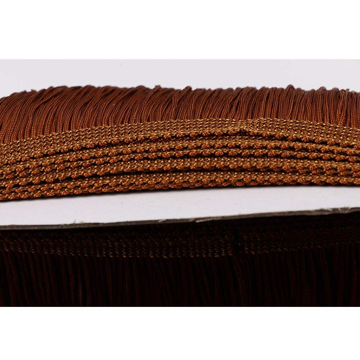 Heartwish268 Fringe Trim Lace Polyerter Fibre Tassel 12inch（″） Wide 10 Yards Long for Clothes Accessories and Latin Wedding Dress and DIY Lamp Shade Decoration Black Brown Coffee