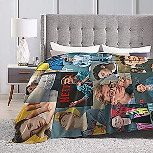Noah Schnapp Collage Ultra-Soft Micro Fleece Throw Blanket Warm Comfortable Versatile Blanket for Sofa and Travel