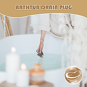 BOHAIPAN Bathtub Stopper, 2pcs Universal Tub Stopper, Silicone Bathtub Stoppers Bathtub Drain Plug, Suitable for Kitchen Bathroom Bathtub Sink Drain (Patented Products)