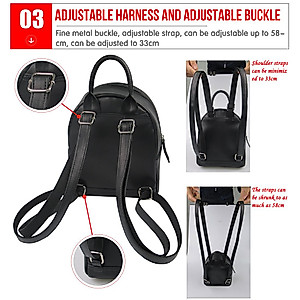 PZZ BEACH Cute Cartoon Avocado Green Mini Women PU Leather Backpack Purse Travel Casual Small Bag for Women Teen Girls