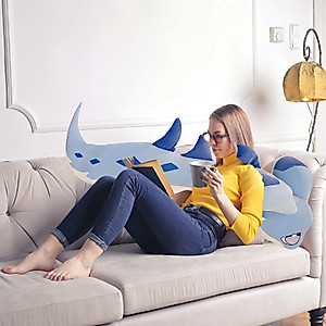 MOTTLEDI Weighted Giant Chillet Stuffed Animal, Pal-World Plush Toys, Cute Chillet Cuddle Pillow Dolls, Large Stuffed Animals 4FT, Stuffed Animals for Girls (Chillet 47 Inch)