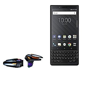 BoxWave Gaming Gear Compatible With BlackBerry Key2 - Touchscreen QuickTrigger Auto, Trigger Buttons Autofire Gaming Mobile FPS - Jet Black