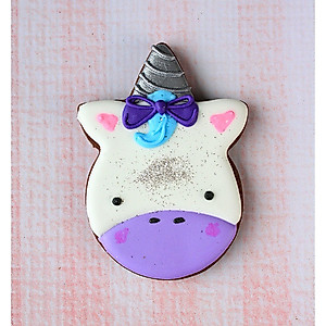 Unicorn Face Cookie Cutter, 4" Made in USA by Ann Clark