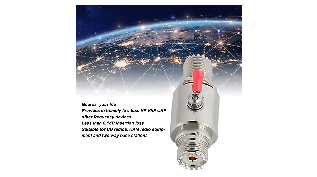 UHF Coaxial Lightning Arrestor for CB and Ham Radios - Reliable Surge ...