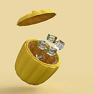 MXJCC Ice Cube Maker - 37 Cubes Silicone Ice Maker Bucket with Lid, Bottled Beverage Liqueur Cooler, Dishwasher Safe Ice Cube Trays for Indoors/Outdoors