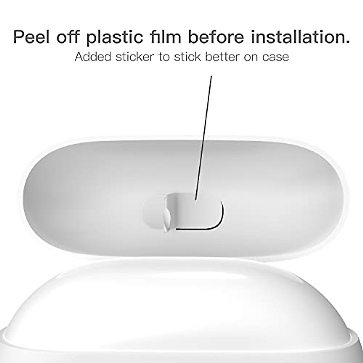 DamonLight Case for Beats Studio Buds, Sillicone Cover Shockproof Drop Proof Bud Case (White)