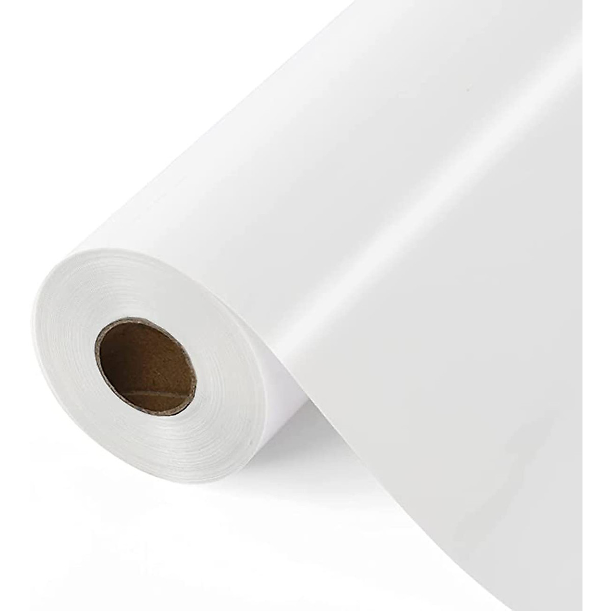 CALCA Printable Heat Transfer Vinyl Roll HTV Vinyl Rolls White Iron On Vinyl Film Eco-Solvent White HTV Rolls for Any Light or Dark Colored Fabric (19.7" X 15ft)