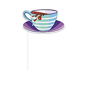 Tea Party Photo Booth Props (10 Count), Premium Multicolor Cardstock - Unique & Fun Design, Perfect For Birthdays & Themed Celebrations