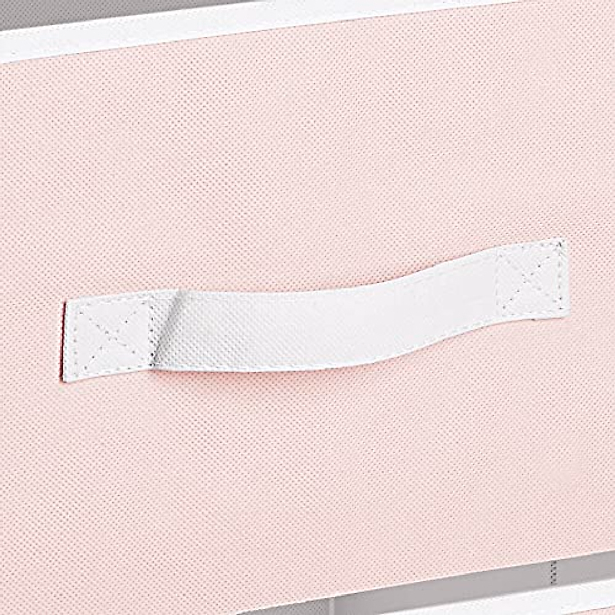 mDesign Tall Dresser Storage Tower Stand with 4 Removable Fabric Drawers - Steel Frame, Wood Top Organizer for Baby, Kid, and Teen Bedroom, Nursery, Playroom, or Dorm - Jane Collection - Pink/White