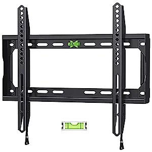 USX MOUNT Fixed TV Wall Mount with Low Profile for Most 26-55 Inch LED, LCD and Flat Screen TVs, TV Mount Bracket with VESA Up to 400x400mm and Weight Capacity 99lbs,and Space Saving TV Bracket