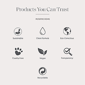 CLEAN RESERVE Home Candle | Natural Soy Blend Scented Candle | Premium Non-Toxic Candle Made with Sustainable Ingredients | Up to 40 Hour Burn Time | 8 oz