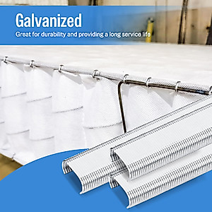 meite C560-14 Gauge 1-1/2-Inch Crown Galvanized C Rings Staples Compatible with MTC560 14GA Hog Ring Plier in Wire Fastening, Building Landscape Gabions (10,000 PCS)