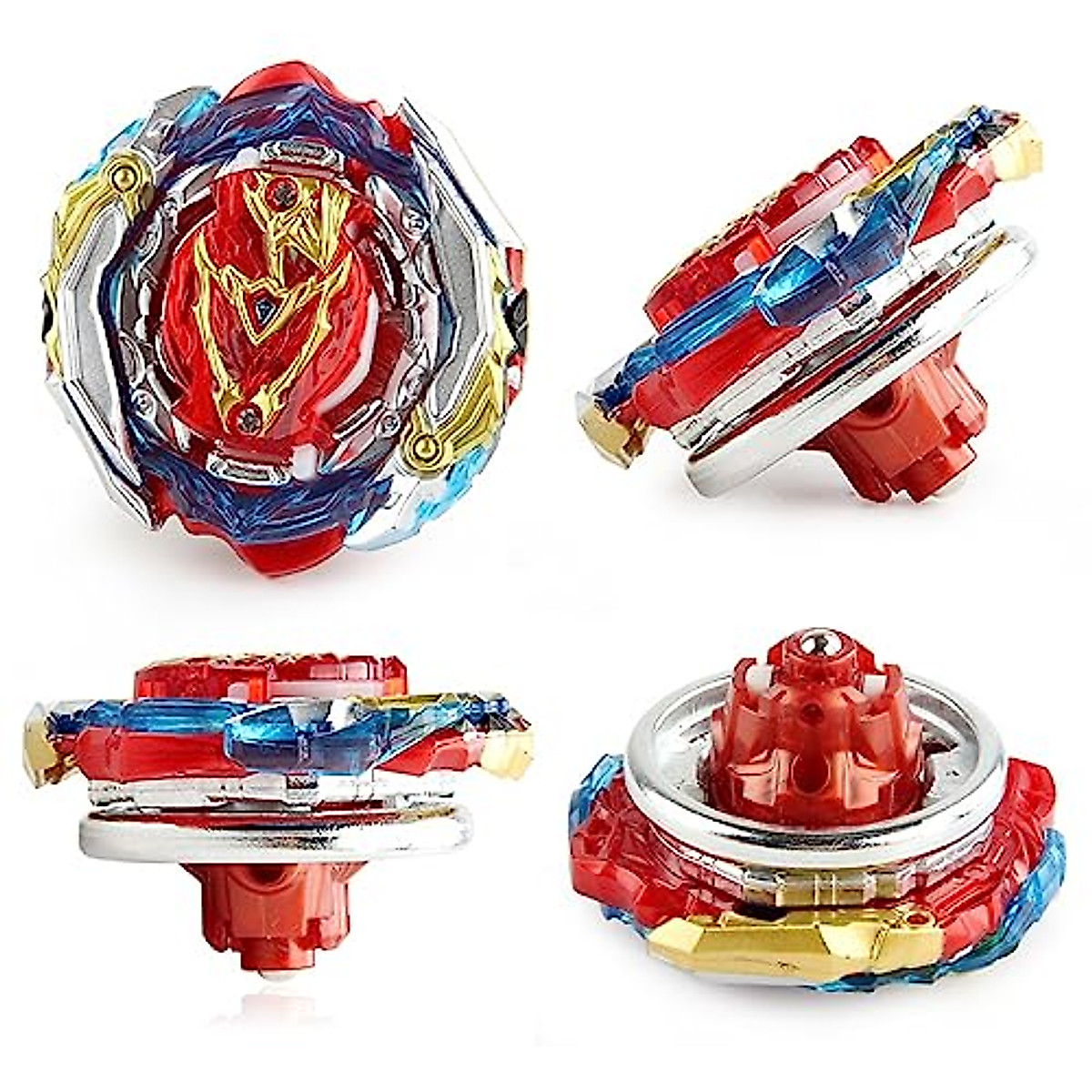 B-201 Zest Achilles + 1 Two-Way Launcher Battling Tops with Stickers bey Battling Burst quadrive BayBlades pro Series Tops for 8-12 Kids Children Boys