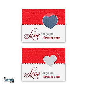 My Scratch Offs 25 DIY Make Your Own Scratch Off cards Lunchbox Love Notes Coupons Naughty or Nice Love From Me to You for Husband, Wife, Kids, Partner
