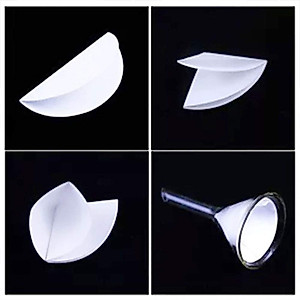 E-outstanding 100-Pack 15cm 5.9Inch Qualitative Filter Paper 102 Medium-Speed Laboratory Filter Paper Circular Funnel Filter Paper