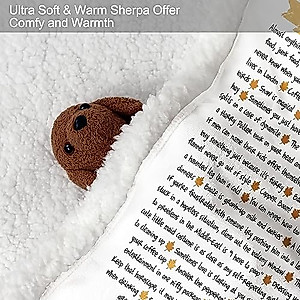 SXCEN Sherpa Fleece Throw Blanket for Couch Learned from Gilmore Girls About Life Quotation Thick Fuzzy Warm Soft Throws for Sofa, 50x60 Inches