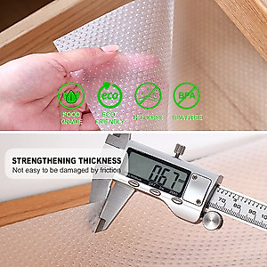 12 Inx20 FT Shelf Liner, Non-Slip Cabinet Liner, Washable, Oil-Resistant and Moisture- Resistant Non-Stick Drawer Shelf Liner, Suitable for cabinets, Shelves, refrigerators, storerooms, desks(White)