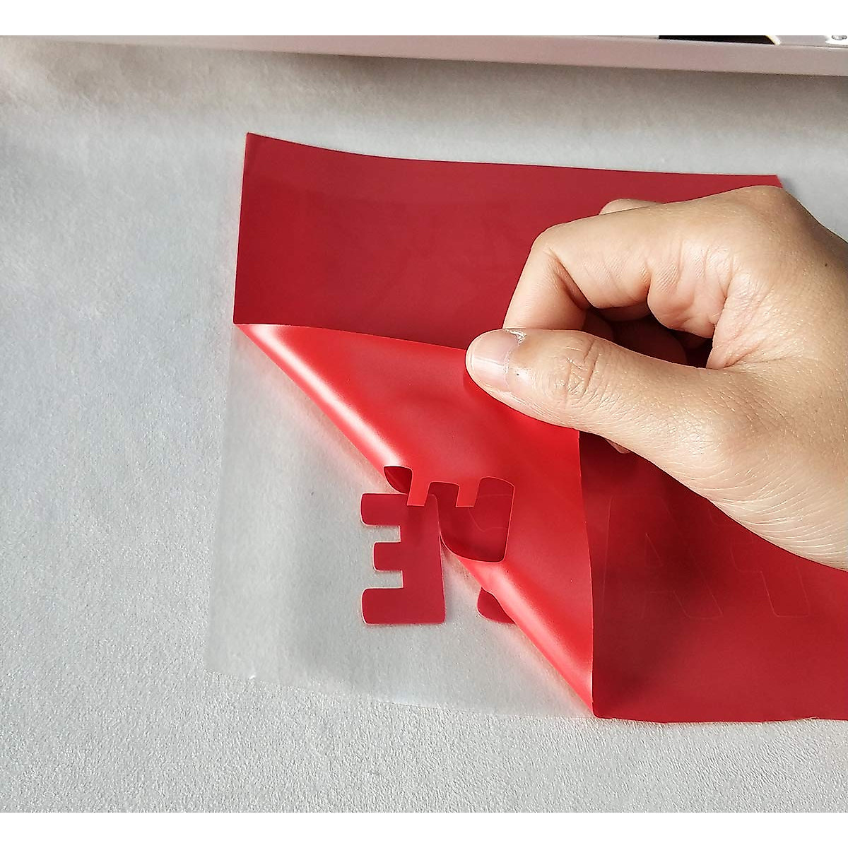 guangyintong Orange Heat Transfer Vinyl HTV Rolls, 12" x 8ft Orange Iron on Vinyl for T-Shirts Glossy Surface Orange HTV Vinyl for All Cutter Machines Easy to Cut & Weed for Heat Vinyl Design