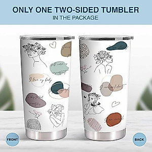 WIPI Inspirational Tumbler for Women, Mom Daily Affirmations Cup, Affirmation Gifts for Women Wife Family and Loved Ones, Positive Affirmation Gifts, Mom Daily Affirmations Cup Tumbler 20 Oz
