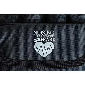 Nurse Fanny Pack with Stethoscope Holder – Medical Waist Bag Ideal for Nurses and Medical Care Workers – Premium Medical Fanny Pack for Nurses - Nurse Gift for Women-Dark Grey