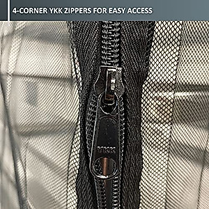 Formosa Covers | Bun Pan Rack Cover Durable Long-Lasting for Proofing Protecting Storage for Food Sheet Pan Service Baked Goods Commercial Grade, 20 Tier, 26"W x 21"D x 63"H (Breathable Mesh, Black)