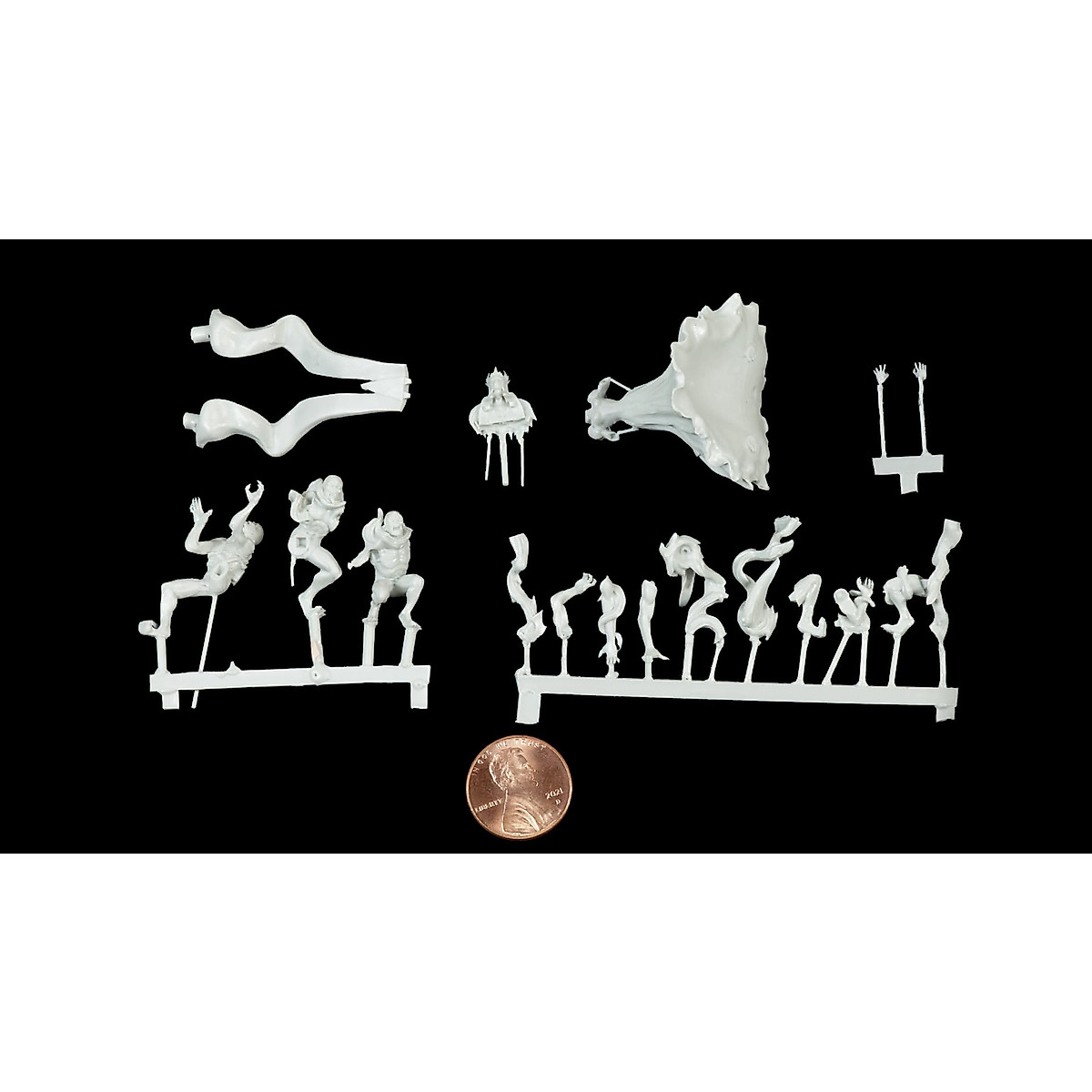 DUNGEON CRAFT Unpainted Miniatures, Compatible with DND, RPG, Tabletop Games, Roleplaying Figures for Your Dungeons & Dragons Quest, Mini Gaming Action Figures (Alenthriel- Mistress of Brutality)