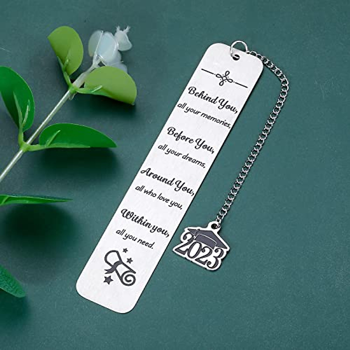 2023 Graduation Bookmark Gifts for Women Men Him Her Class of 2023 Teen Girl Boy 5 8 12 Grade Seniors College Students Inspirational Grad Book Lover Master Nurse 16 Birthday Christmas Stocking Stuffer
