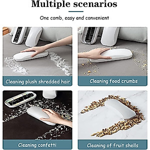 Multi-Functional Table Crumb Sweeper, Soft Bristles Debris Collector for Table, Mat, Bed Sheets, Sofas, Clothes Cleaning Brush (1) (1)