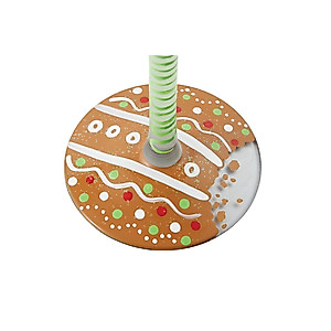 Enesco Designs by Lolita Holiday Gingerbread Dreams Hand-Painted Artisan Wine Glass, 15 Ounce, Multicolor